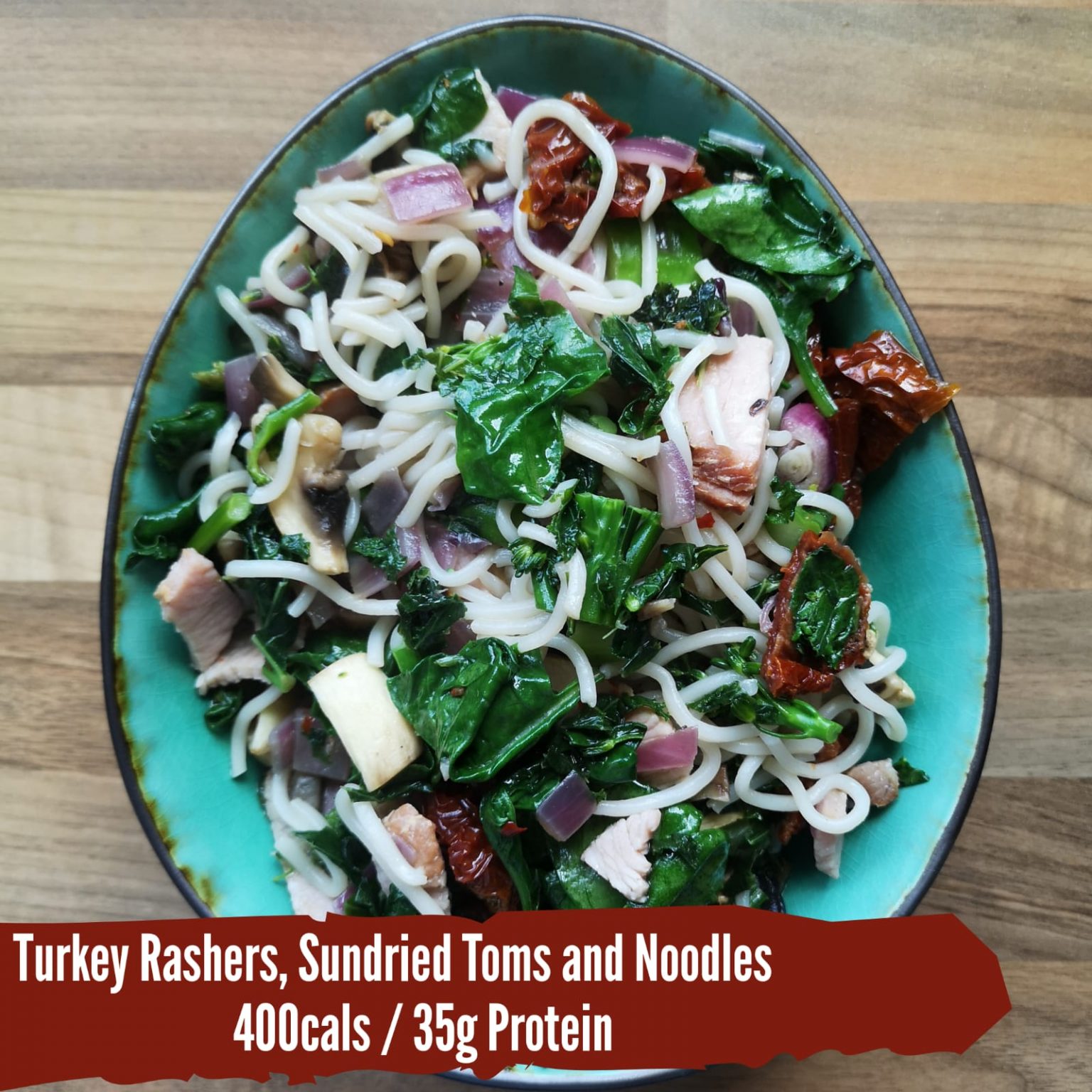 Smoked Turkey Rasher Noodles - Larry Doyle Online Coaching